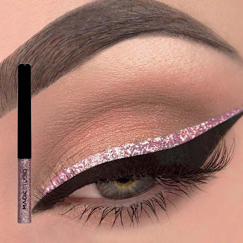 *24192 Idc Magic Studio Glitter Liquid Eyeliner Pink Με Πινελάκι Ροζ 3 ...